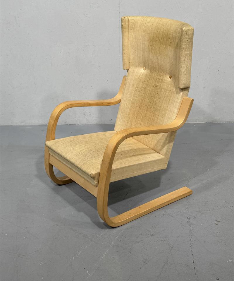 Artek 401 nojatuoli niiniverhoilu 80 luku design Alvar Aalto - 💰 Tavara ...