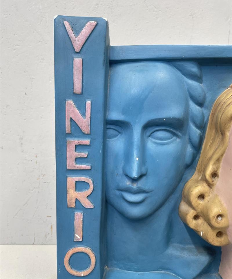 Vintage Vinerio kipsi ”Display” koriste-esine 20-luku - 💰 Tavara Rahaksi